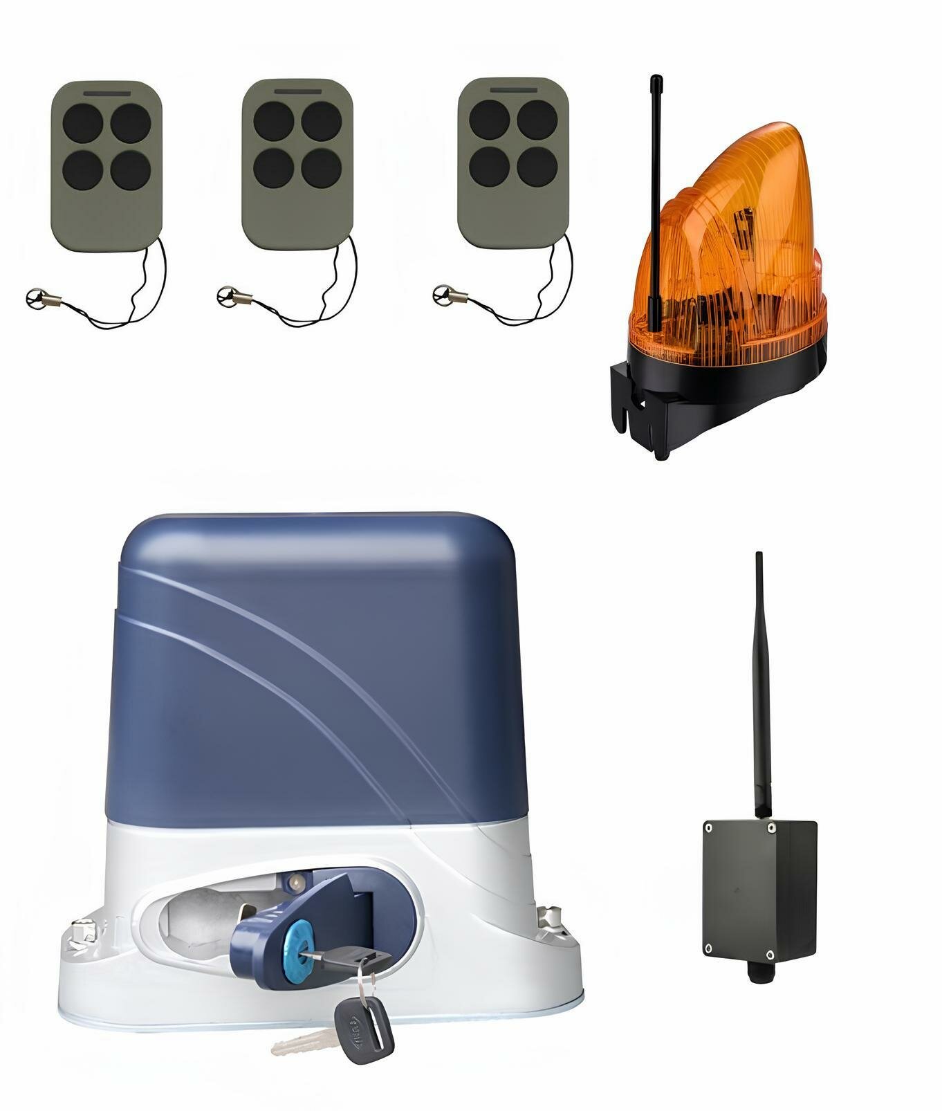 Автоматика для откатных ворот KSL-800 KIT-L1K-BT-Т3, комплект: привод, 3 пульта, Bluetooth-модуль, лампа