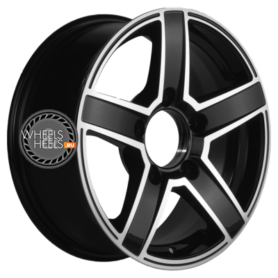 Диск автомобильный литой Khomen Wheels KHW1614 (Niva 4x4) 16x6.5 5x139.7 et40 dia98.5 Black-FP