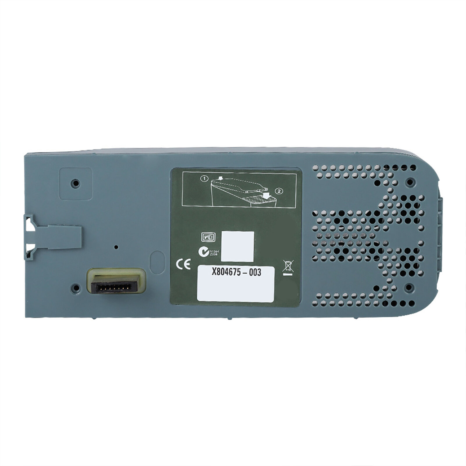 Замена корпуса жесткого диска для XBOX 360 (жесткий диск не включен), материал ABS, вес 193 г, размер 19*7.8*3.5 см, в комплект входят 1 корпус жесткого диска и 1 винт