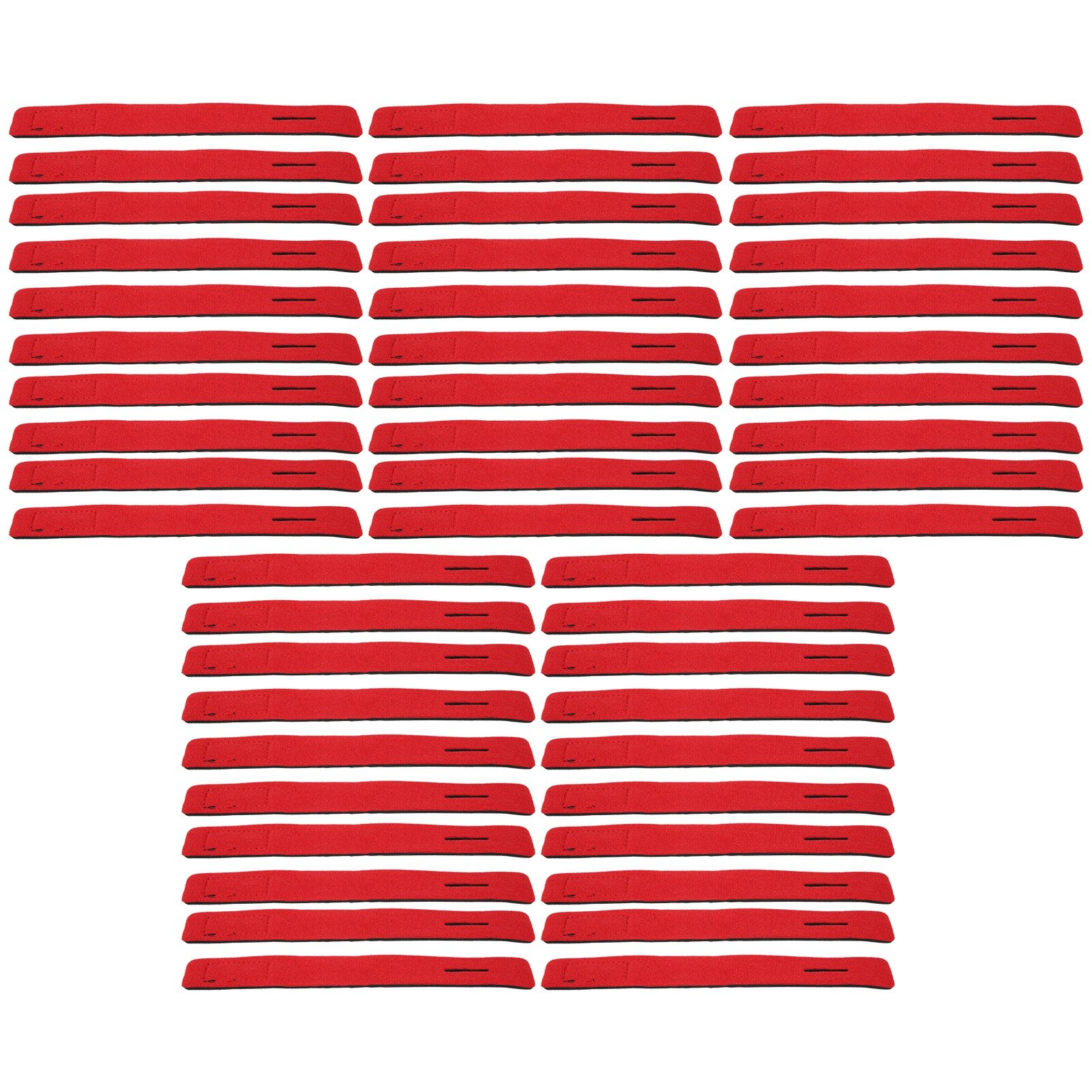 50pcs Fishing Rods Belt Stretchy Straps Fishing Tackle Ties Cable Bait Casting Spinning Rod HoldersRed