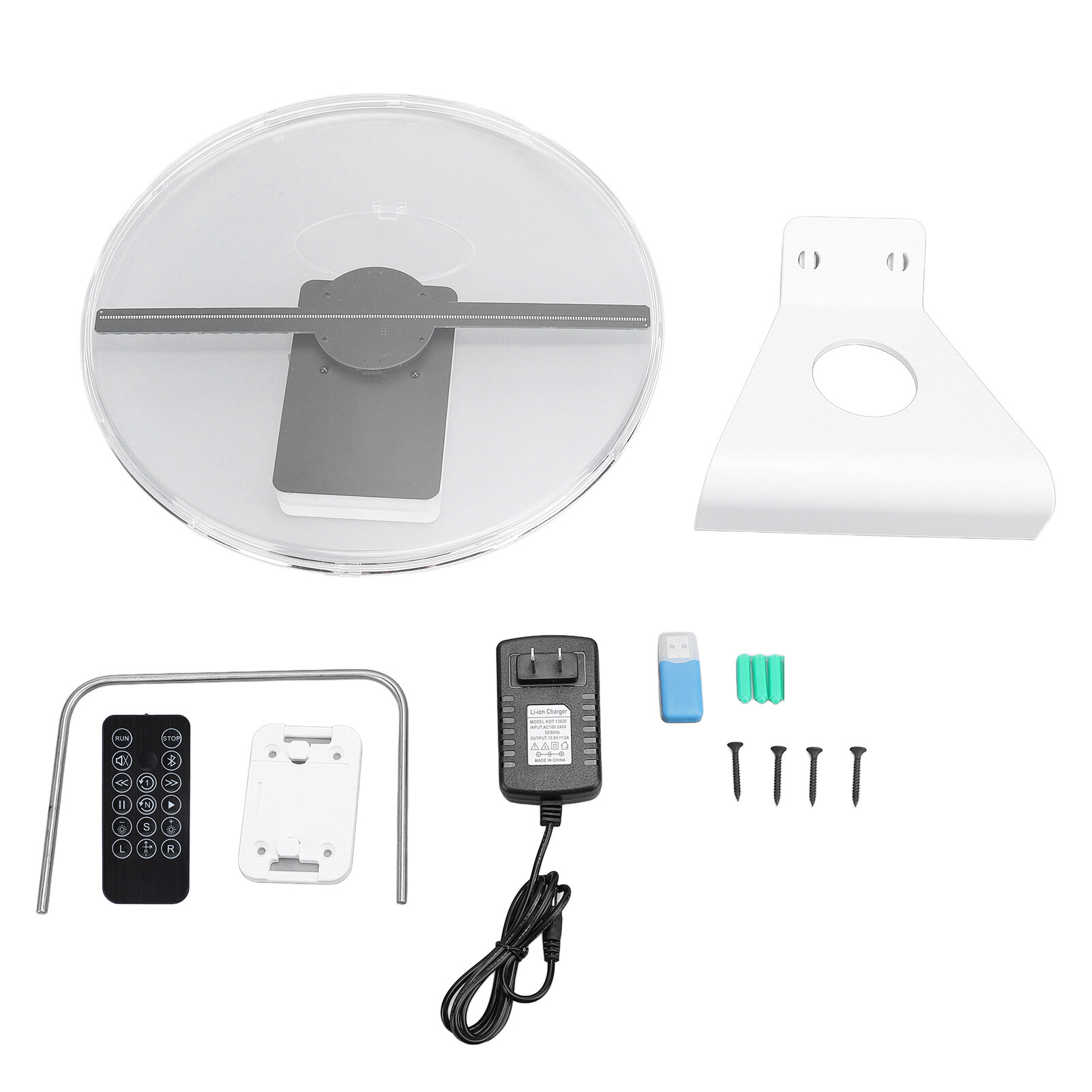 11,8-дюймовый 3D-Проектор с Голограммой 1080x512 Projector Fan с Крышкой для Android Business Store Holiday Event Display