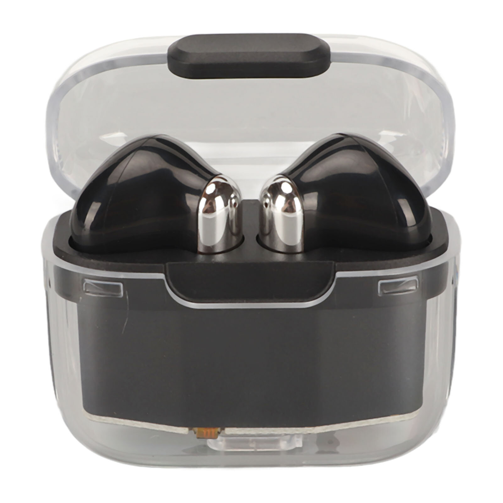 Наушники-переводчики Language Translator Earbuds с поддержкой 144 языков, Bluetooth 5.3, прозрачной футляром, черного цвета, модель J207, 2 в наборе, с зарядным контейнером, кабелем, инструкциями для гарнитуры и приложения для перевода