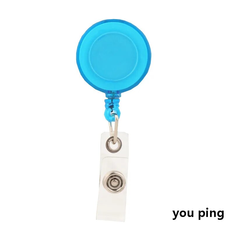 Брелок-ретрактор You Ping 611 Голубой, Transparent sky blue