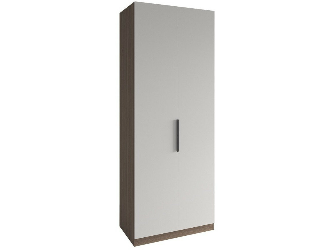 Шкаф 900 Базовая комплектация (Ройс)+ ручка скоба 1 шт. (Бежевый скин/Орех Франклин карамель)