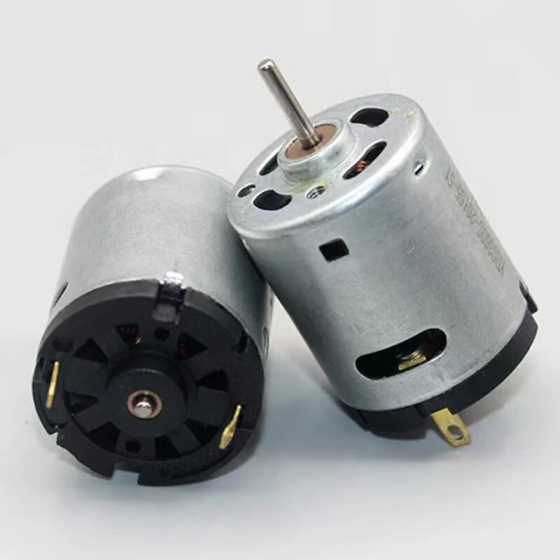 Высокоскоростной электродвигатель постоянного тока R360, 12 В, 6470 об./мин, микро-двигатель с номинальным крутящим моментом, 36,61 Н. М, для игрушек «сделай сам», фен, электрические вентиляторы