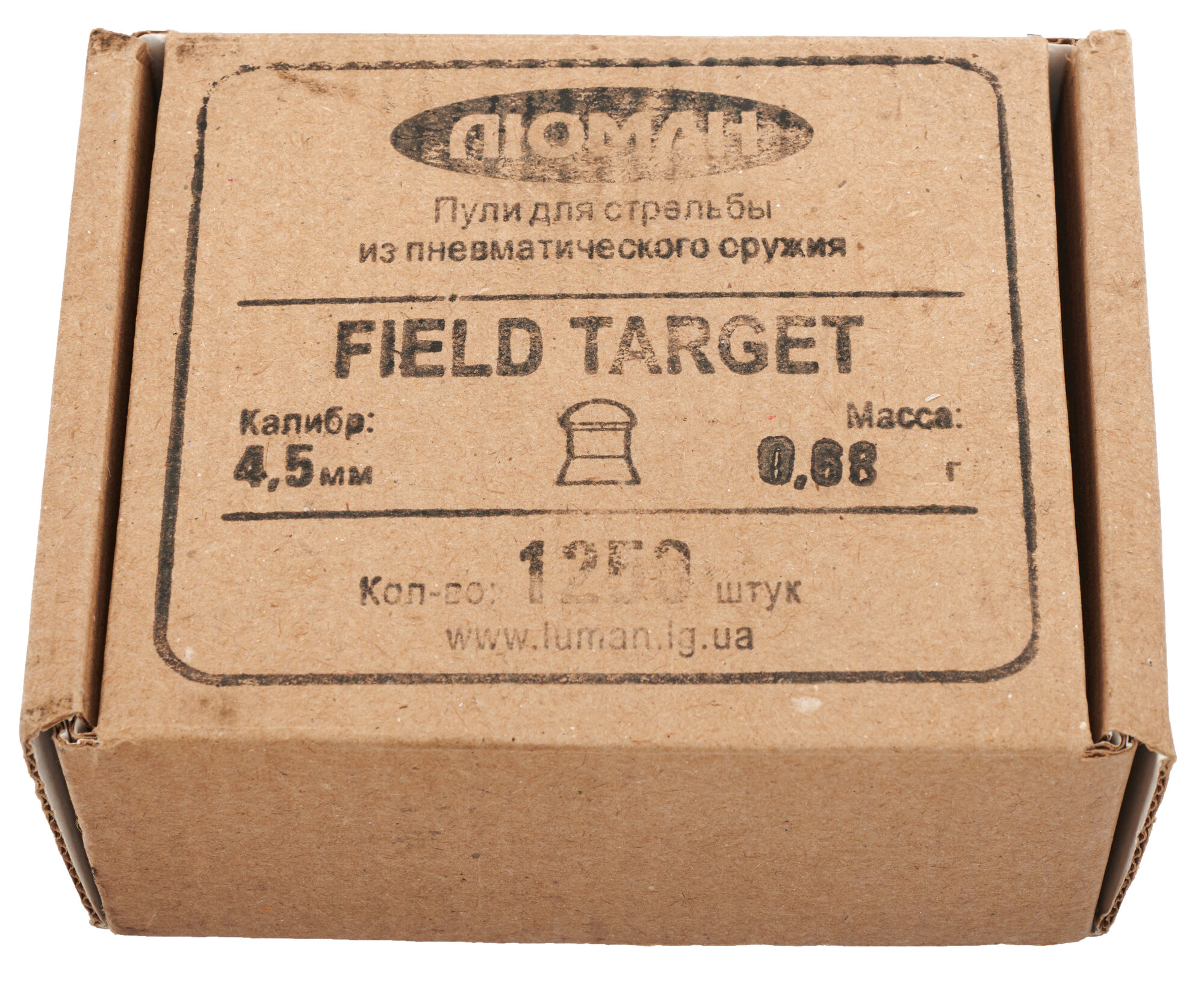 Пули пневматические Люман Field Target 4.5 мм (1250 шт, 0.68 грамм)