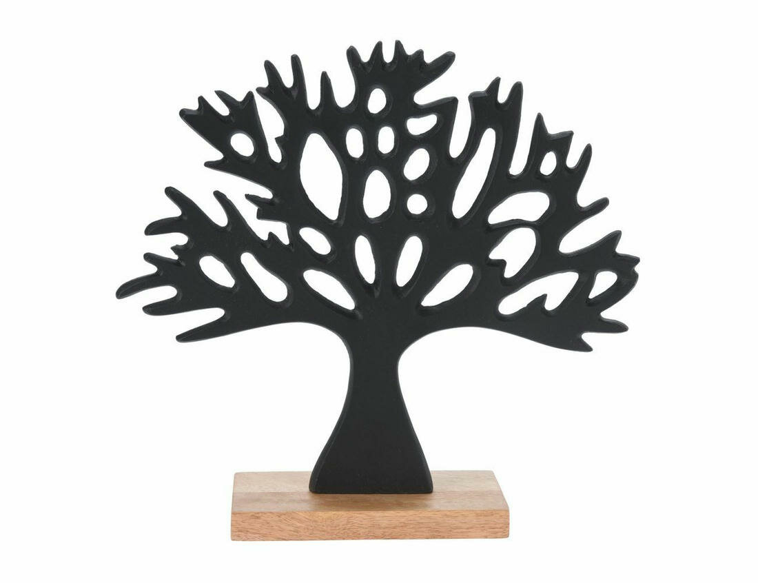 Декоративная фигура, металл, древесина манго, 27х26 см, Koopman International