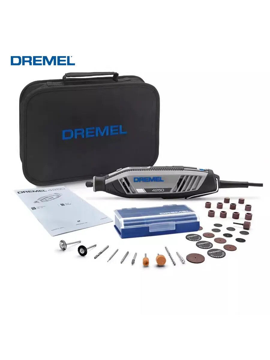 Машина шлифовальная Dremel 4250, антивибрационная, 175 Вт, регулировка частоты вращения