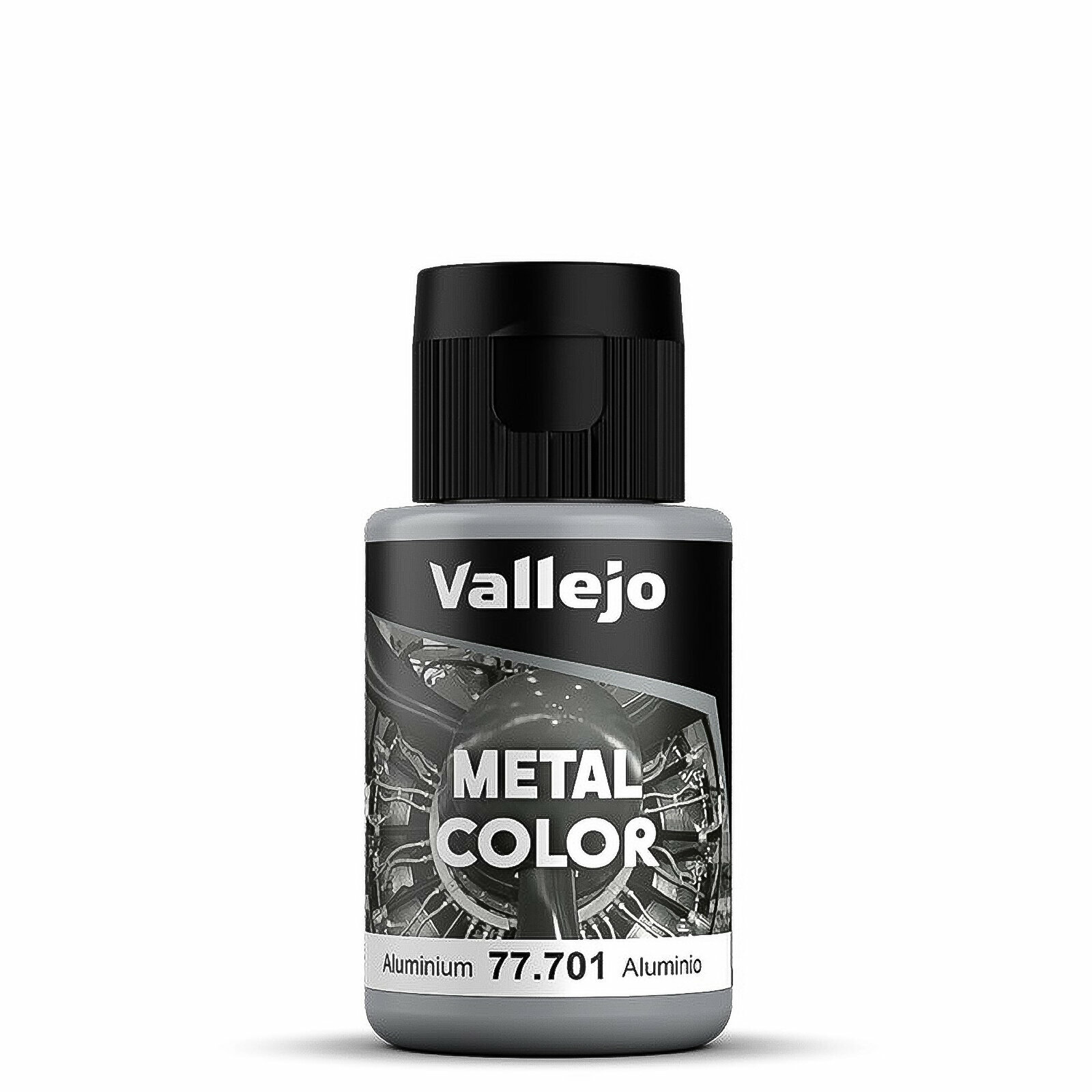 Краска акриловая для аэрографа Vallejo серии Metal Color - Aluminium 77701, металлик, 32 мл