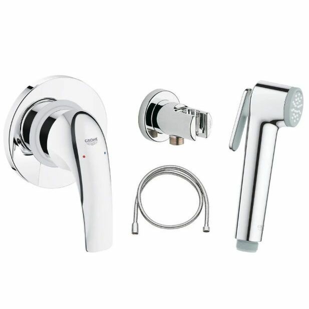 Гигиенический душ Grohe BauCurve 123072, со смесителем