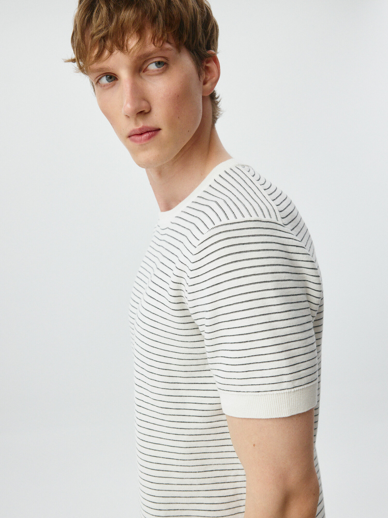 Футболка Sela, размер M, белый/белый — фото 1