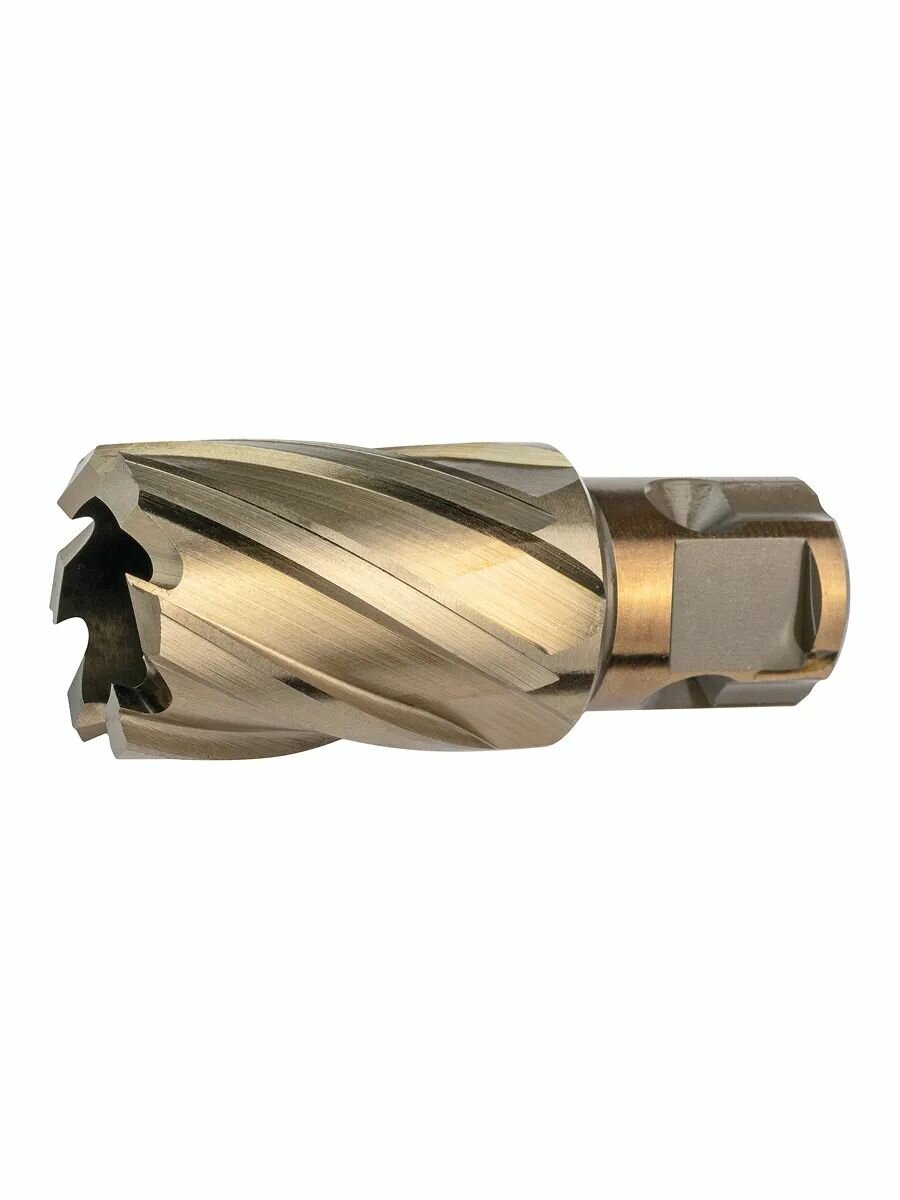 Сверло корончатое по металлу 27х30 мм из быстрорежущей стали HSS, Weldon 19 / Nitto. Кольцевая фреза по металлу LENZ