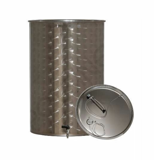 Бочка 75 л. емкость для брожения из нержавейки с пневмокрышкой и пылезащитной крышкой