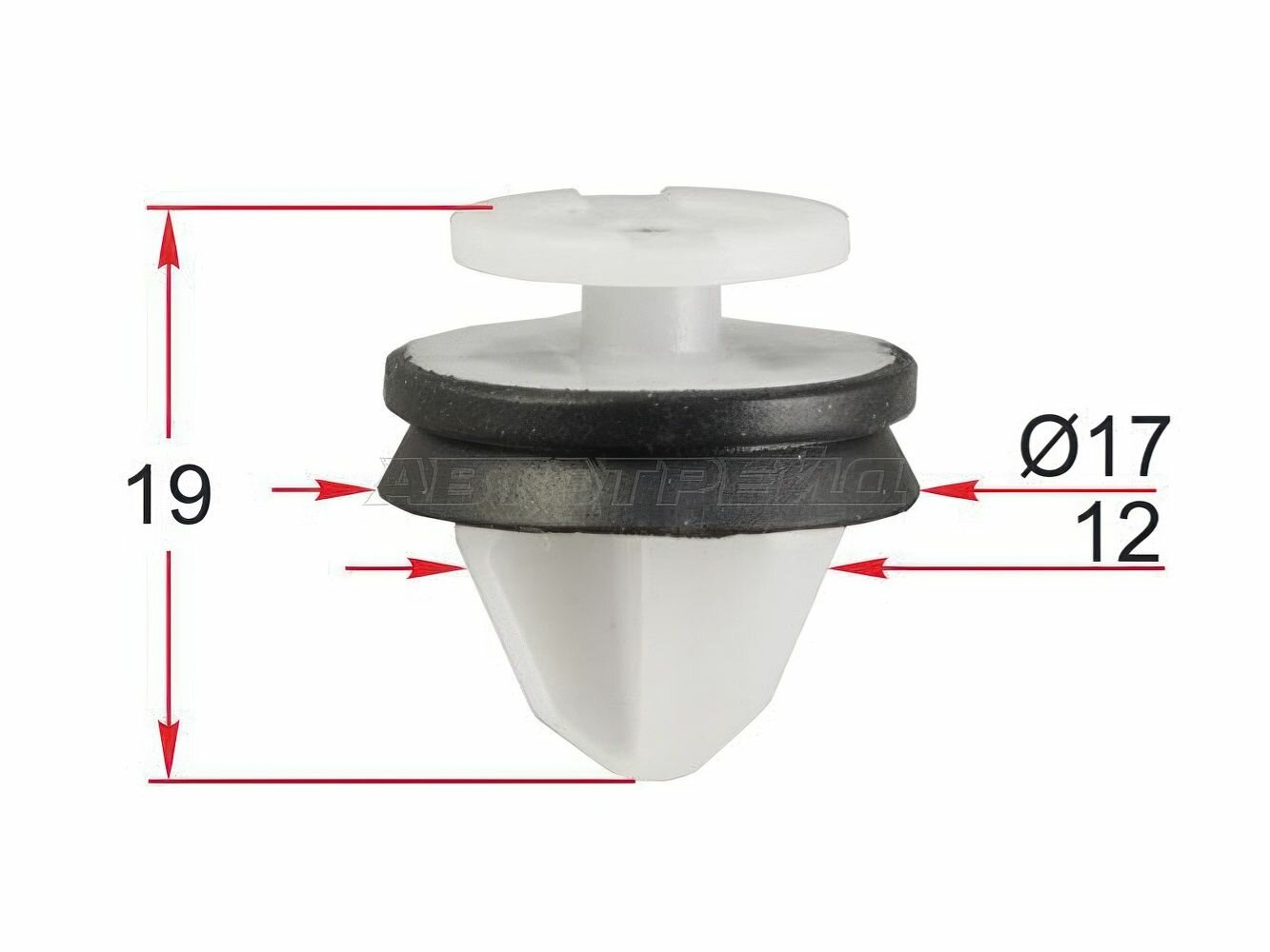 Клипса обшивки двери, 10 шт для Ситроен C4, Пежо 308, Рено Fluence-megane, Логан, Меган арт STM12421 SAT