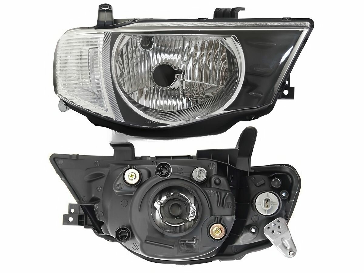 Фара правая, белый габарит (Евросвет) для Митсубиси L200 арт ST2141180RLDE SAT