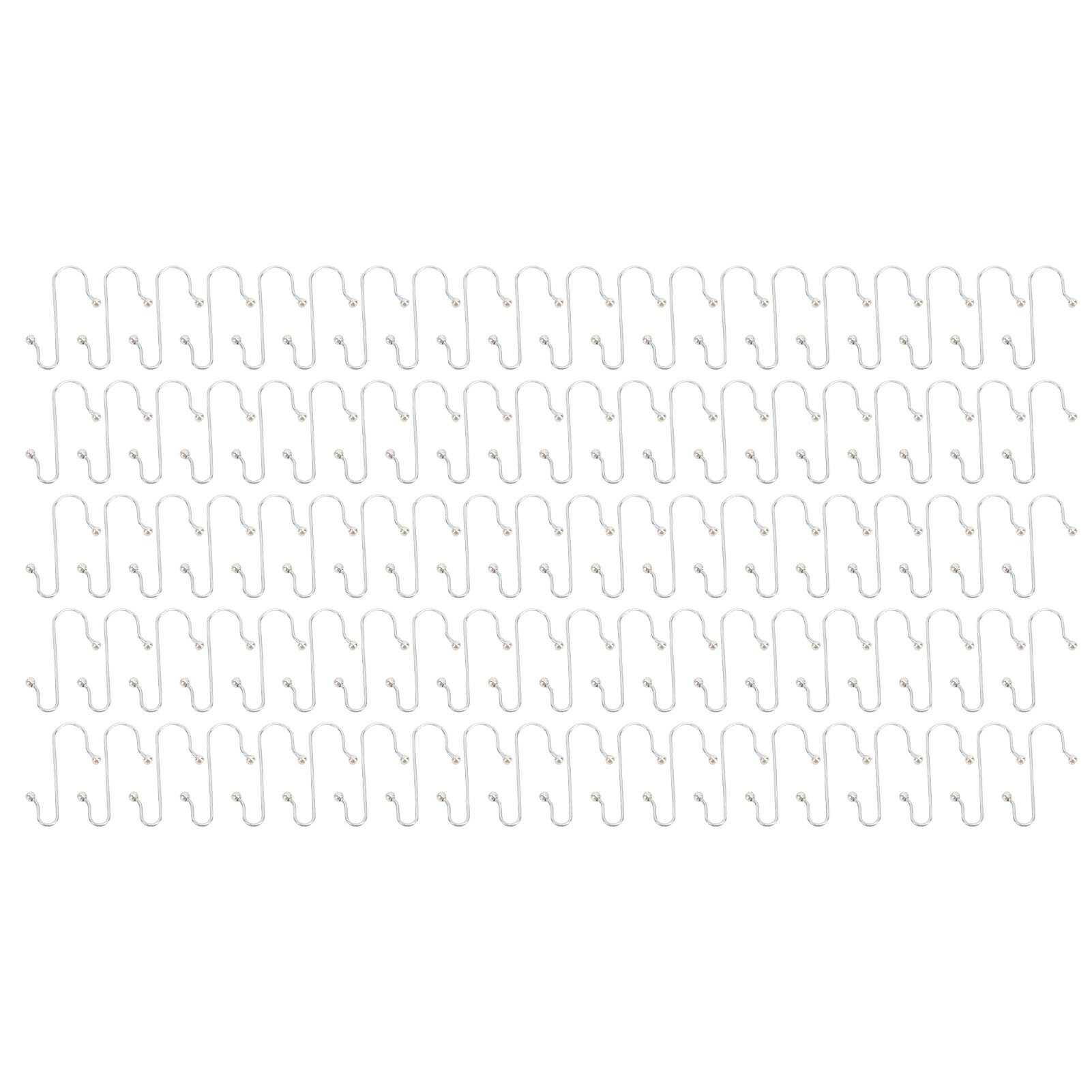 100 шт. крючков из нержавеющей стали, многоцелевые подвесные S-образные декоративные крючки для елочных украшений.