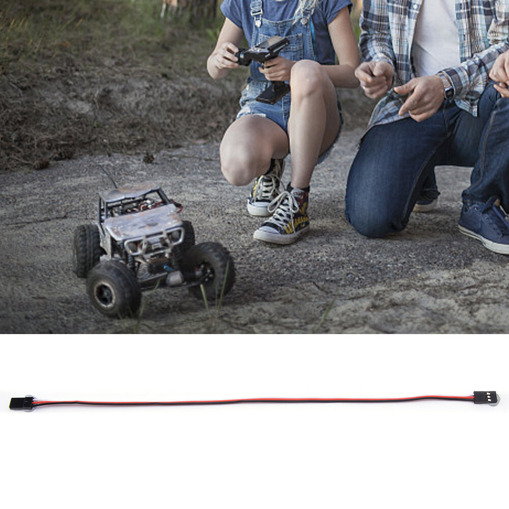 10pcs 300mm JR Male to Male Servo Extension Lead Wire Cable для RC Car Airplane, материал PVC + оцинкованный медь, длина кабеля 30cm/11.8in, для подключения сервопривода или приемника RC автомобиля, самолета и вертолета