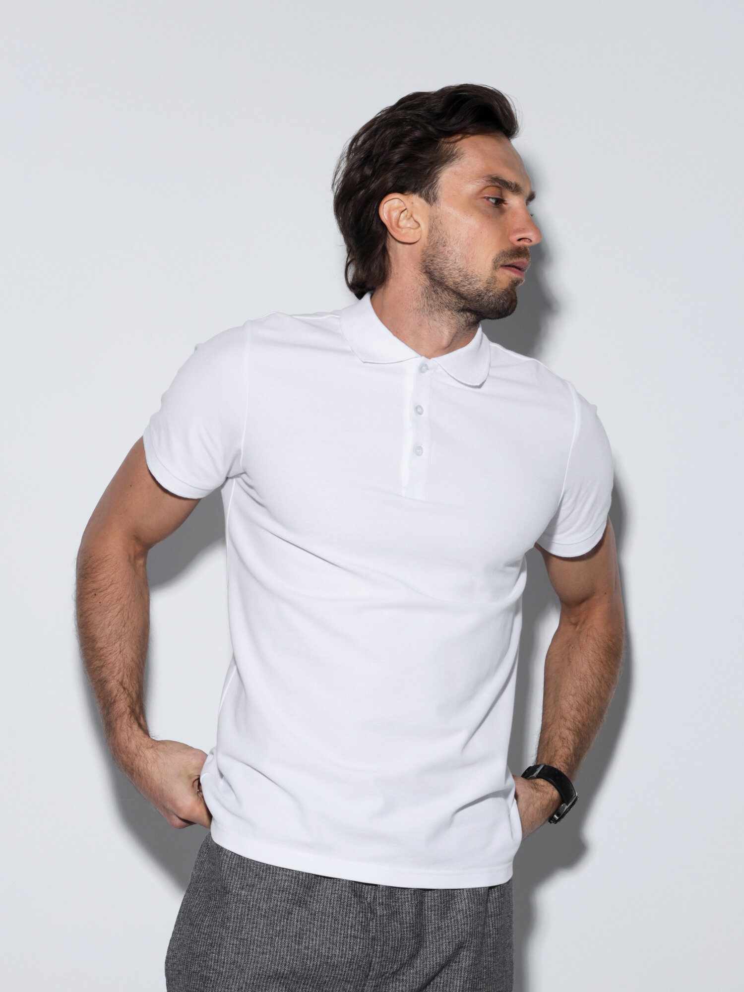 Поло спортивное футболка мужская Classic поло мужское