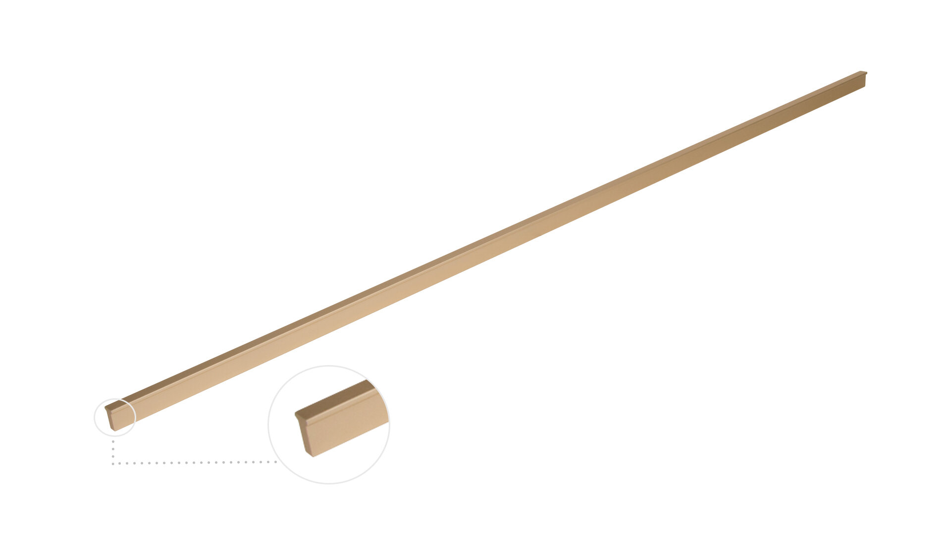 Мебельная ручка PORT RS066SG.4/960, сатиновое золото