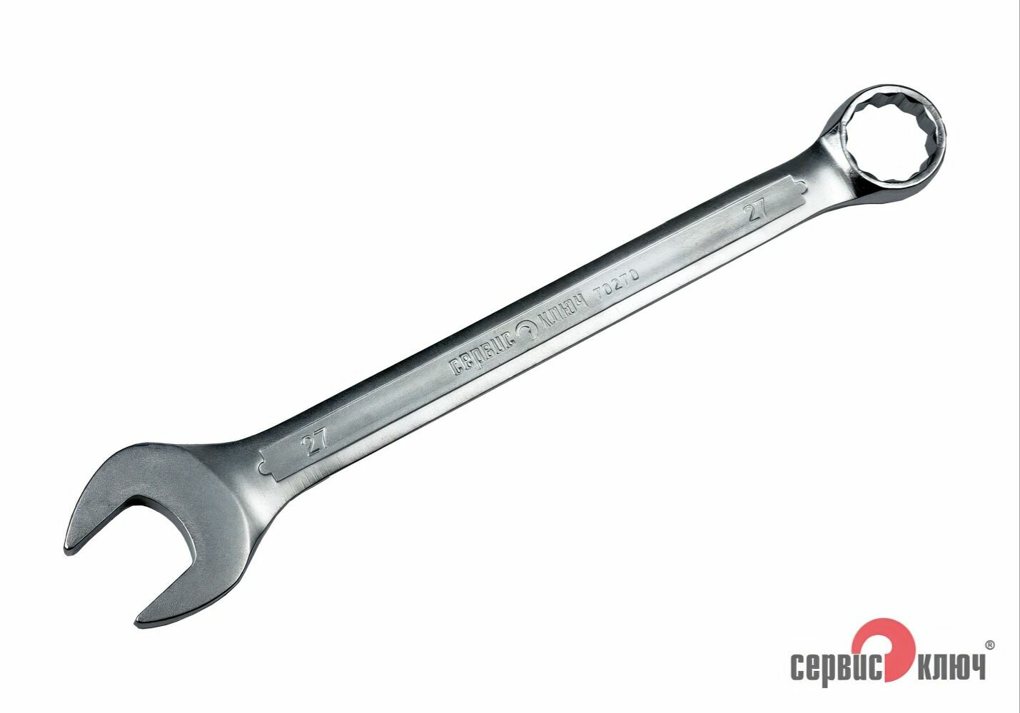 Ключ комбинированный гаечный накидной 27мм арт 70270 сервис ключ