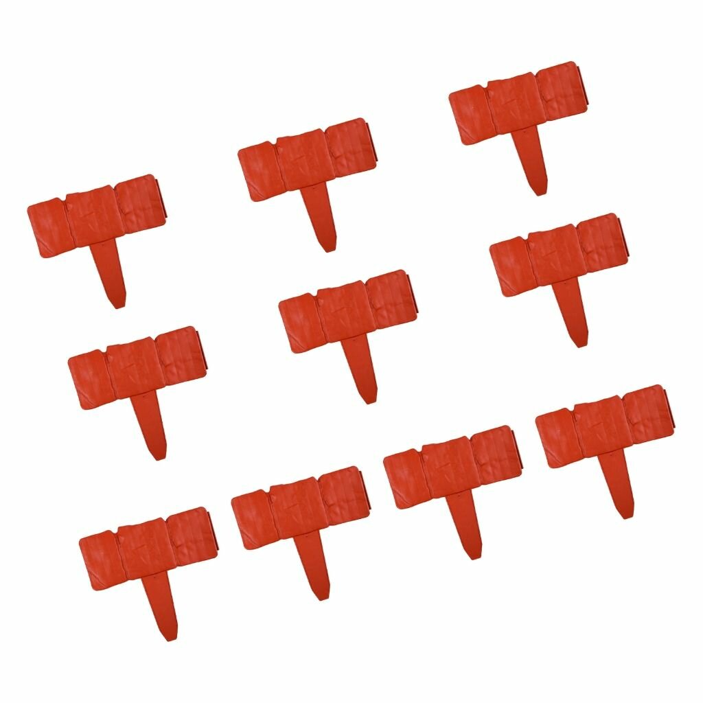 Садовый бордюр для клумб, - Кирпично - красный