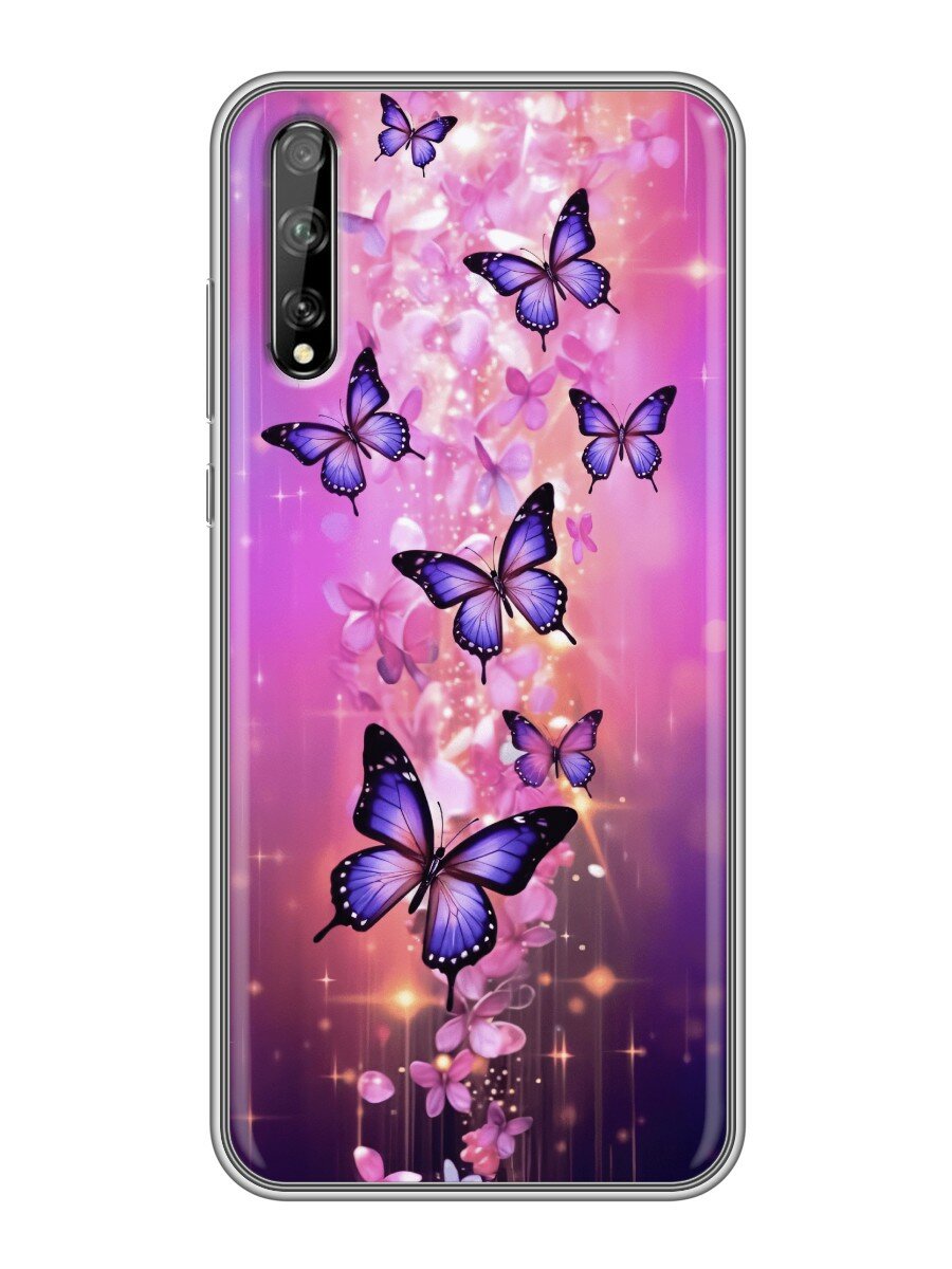 Чехол для Huawei Y8P, Honor 30i с принтом Красивые бабочки (Хуавей У8Р Хонор 30)