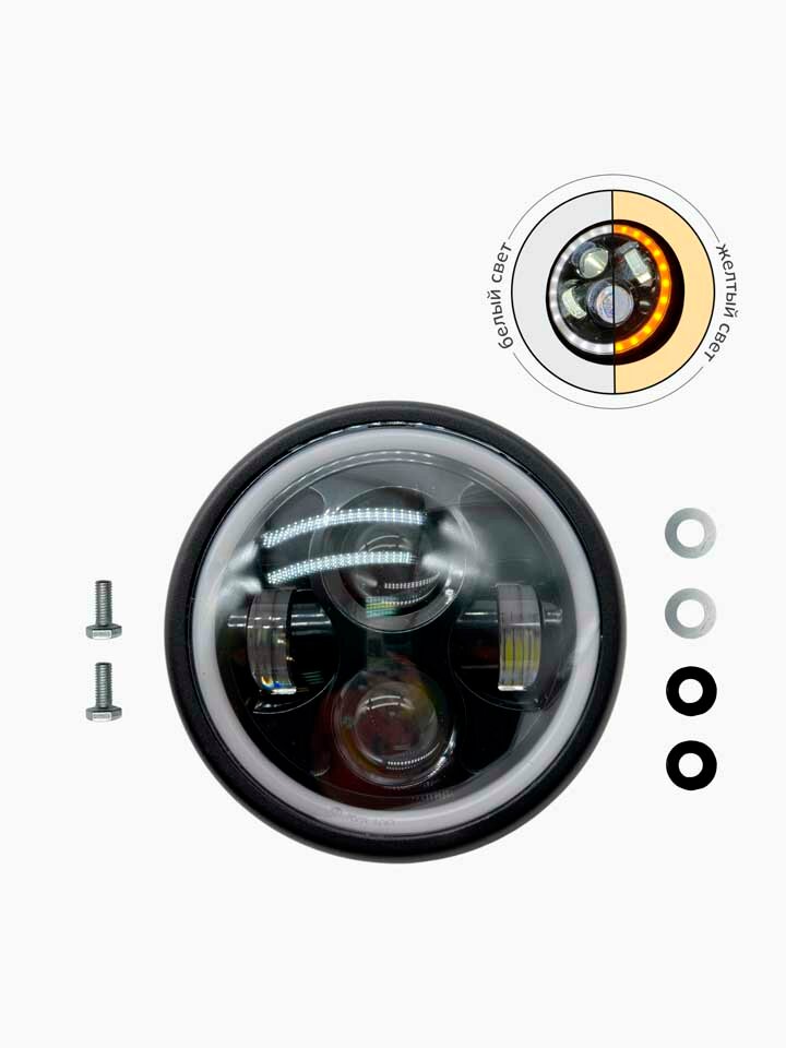 Фара на мопед ALPHA-LUX LED ф145mm