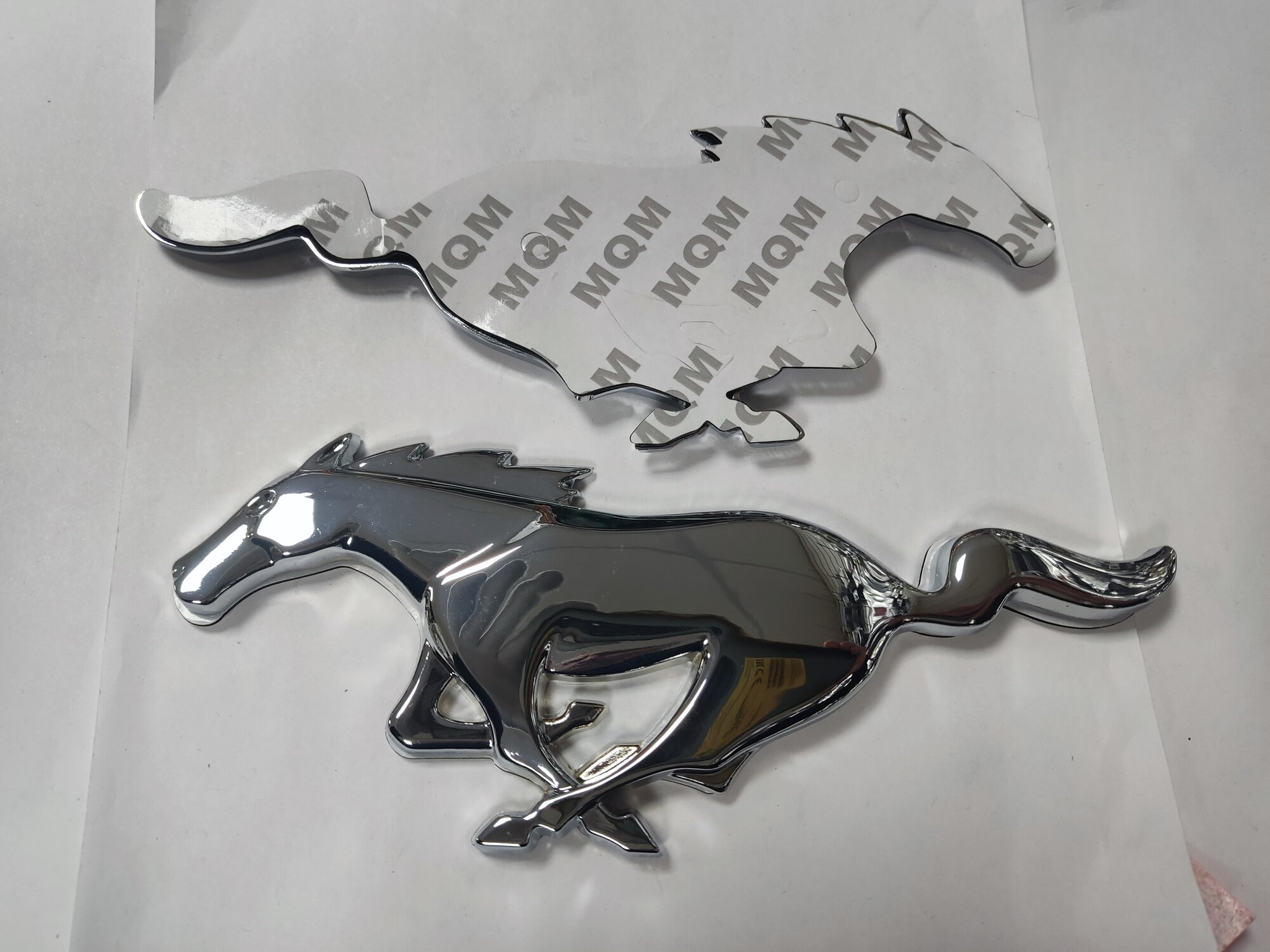 Эмблема "Mustang", для FORD, металл, ширина 21 см, цвет хром