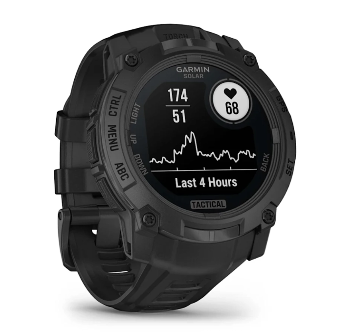 Часы Garmin Instinct 3 – 50 mm Solar Tactical Edition Black with Black Band 010-02935-50
