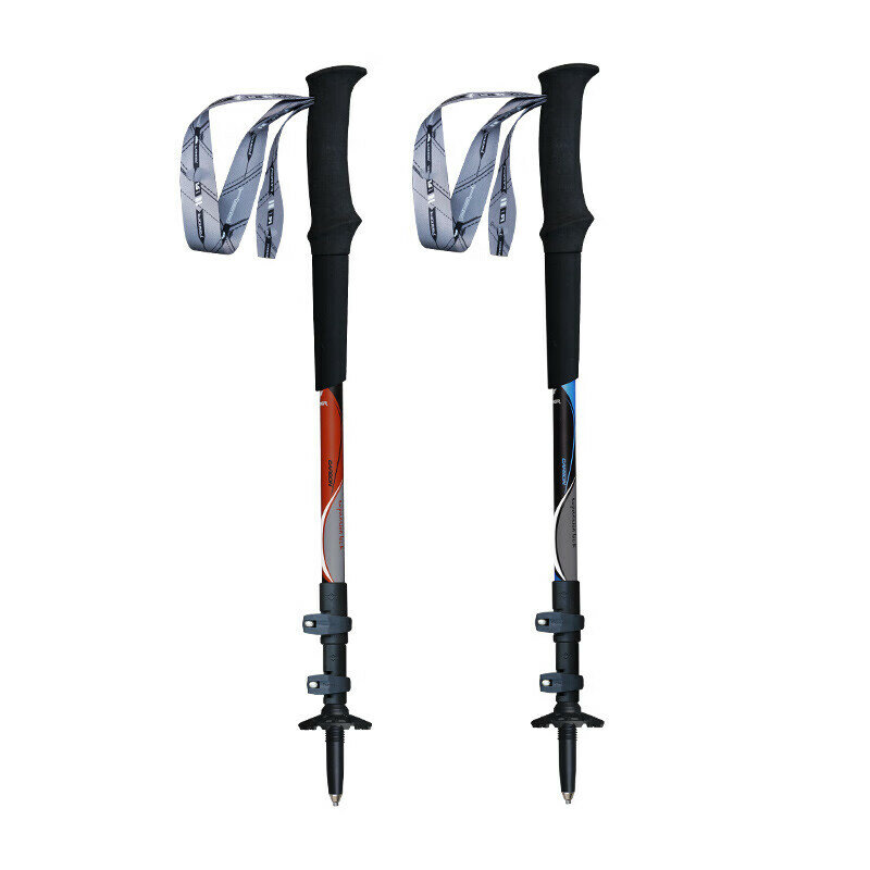 PIONEER Sirius 1 Series Trekking Pole, 80% Carbon Fiber, Outdoor Hiking, Cross-Country, Mountain Climbing, Walking Stick, Red