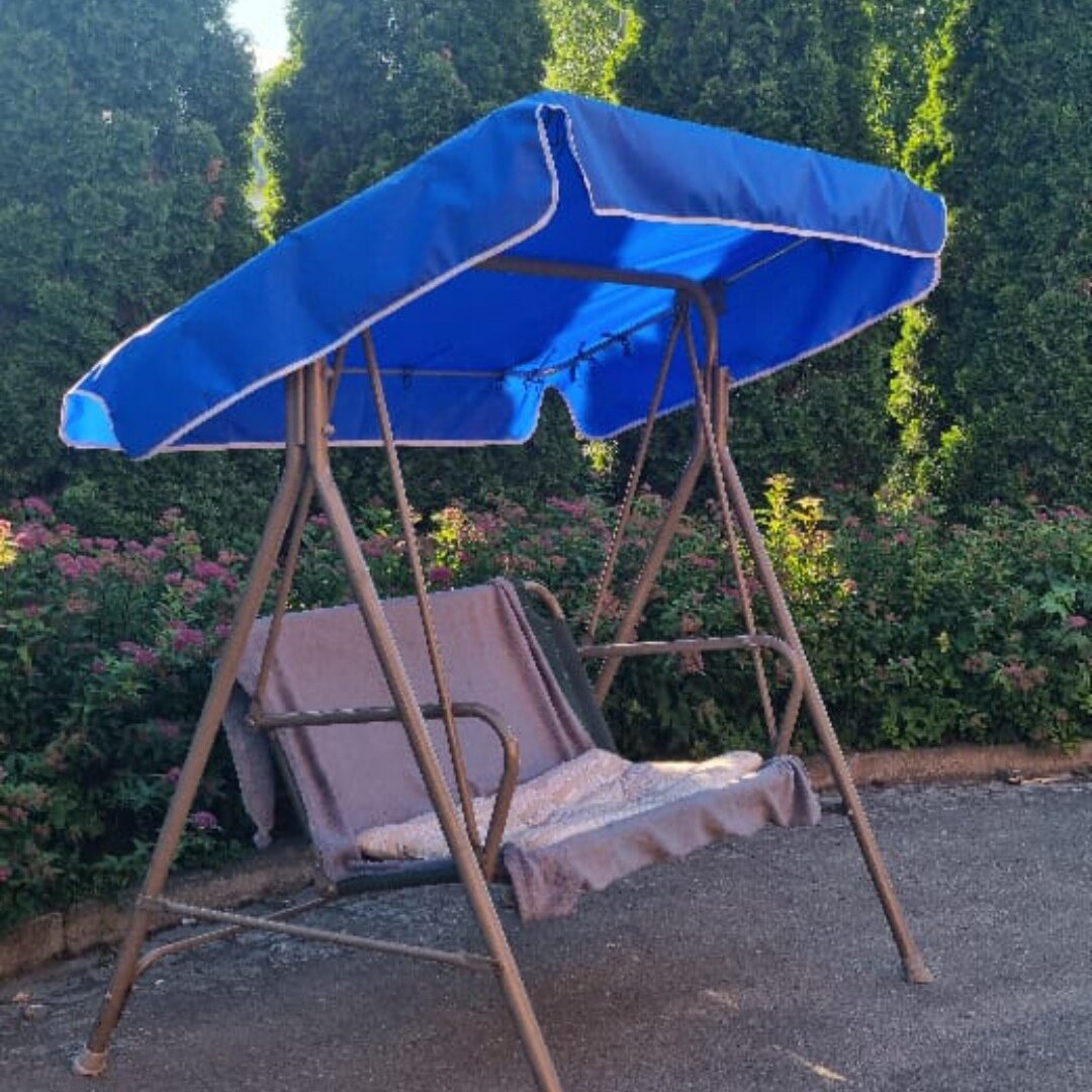 Тент "Руслана", универсальный, для качелей, ширина каркаса 115-130, длина 170-190 синий