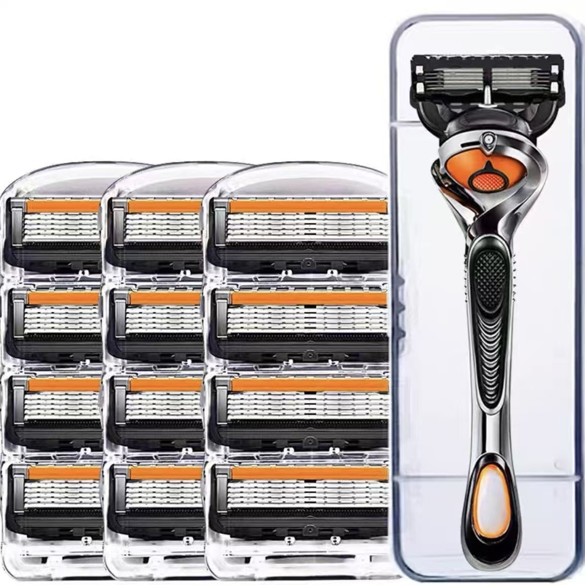 Лезвия для мужской бритвы HYMM, 5 лезвий, для комфортного бритья, сменная кассета, США