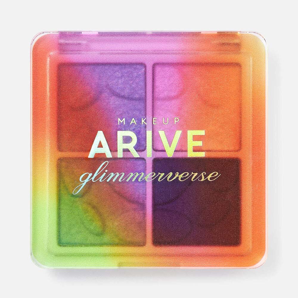 Arive Makeup Палетка теней для век Glimmerverse Invented Ethos Multichrome Eyeshadow Quad 5г 02 A Seaside Story