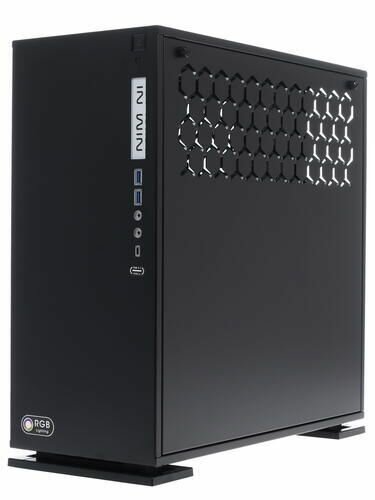 Компьютерный корпус InWin 303C (6121006) черный - Mid-Tower, Micro-ATX, Mini-ITX, Standard-ATX, USB 3.2 Gen1 Type-A, USB 3.2 Gen2 Type-C