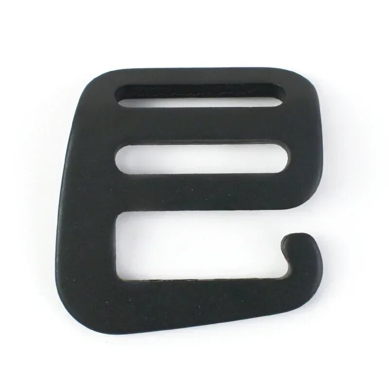 Meetee металлические пряжки-крючки G 20/25 мм Черный, 25mm-2Pcs, Black-Right