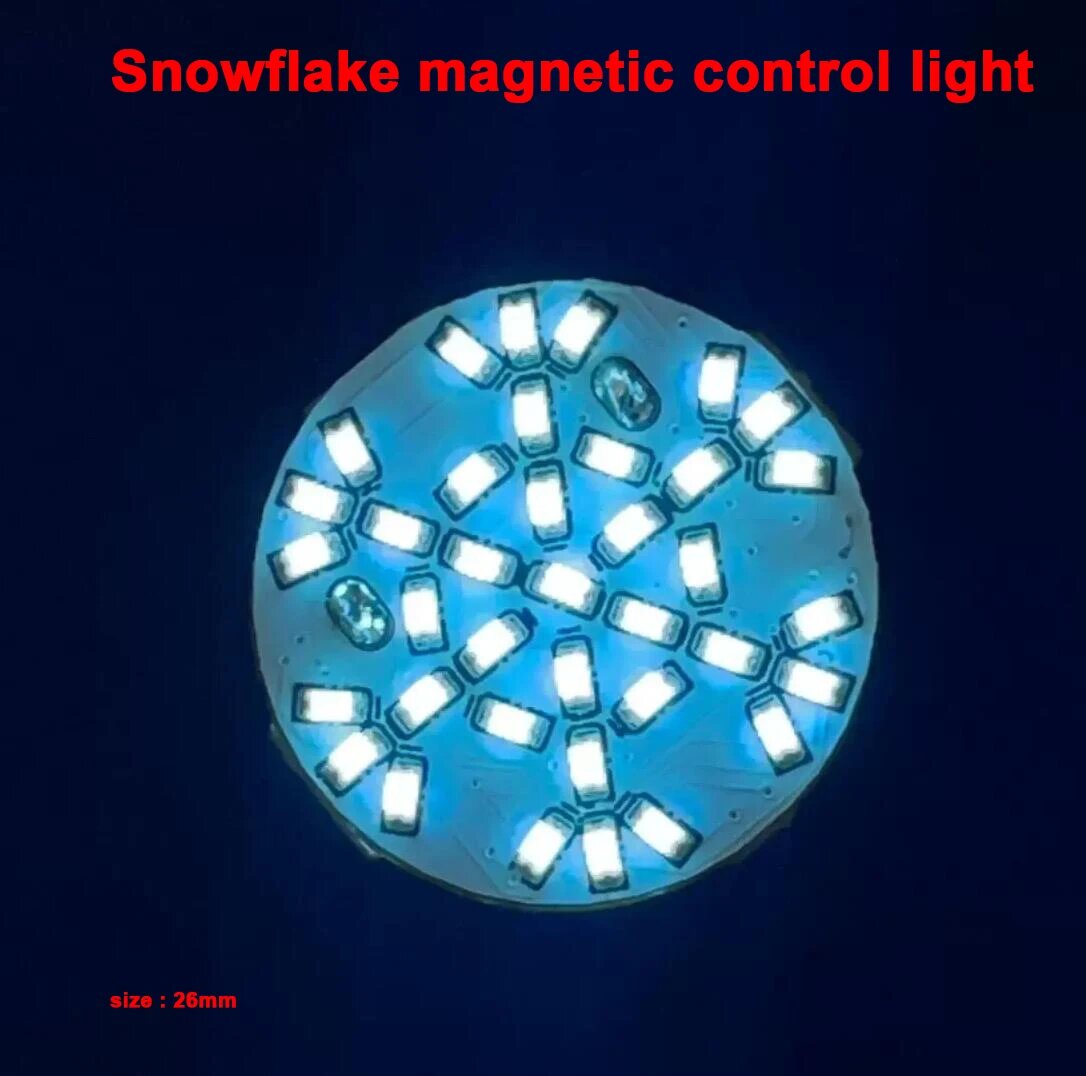 Беспроводная светодиодная лампа 16 режимов Голубой, Snowflake lamp