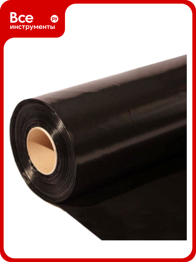 Пленка полиэтиленовая черная (3х100 м; 200 мкм) SDM, из полиэтилена