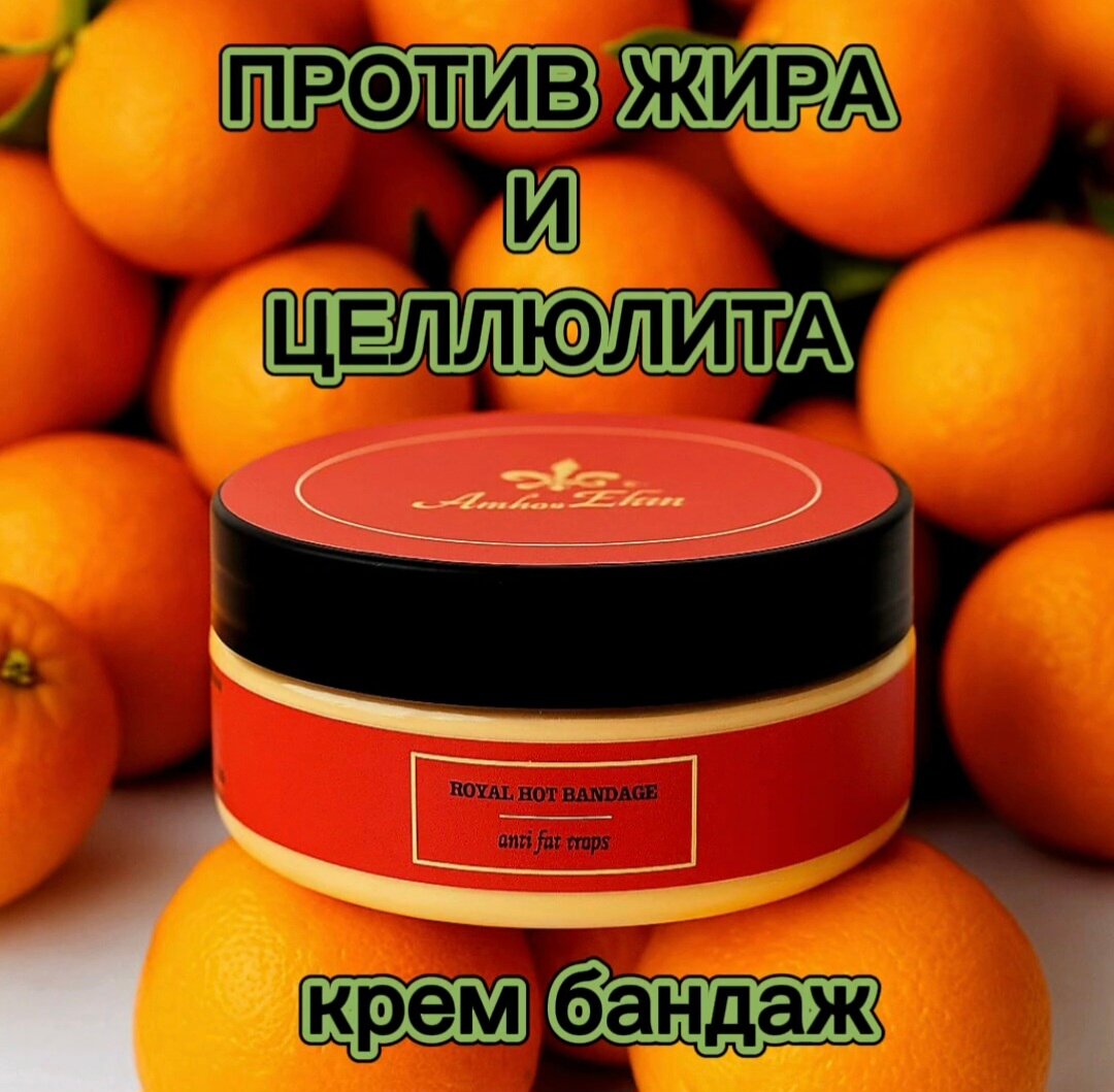 AmberElena Крем против локальных жировых отложений "ROYAL HOT BANDAGE" с термоэффектом