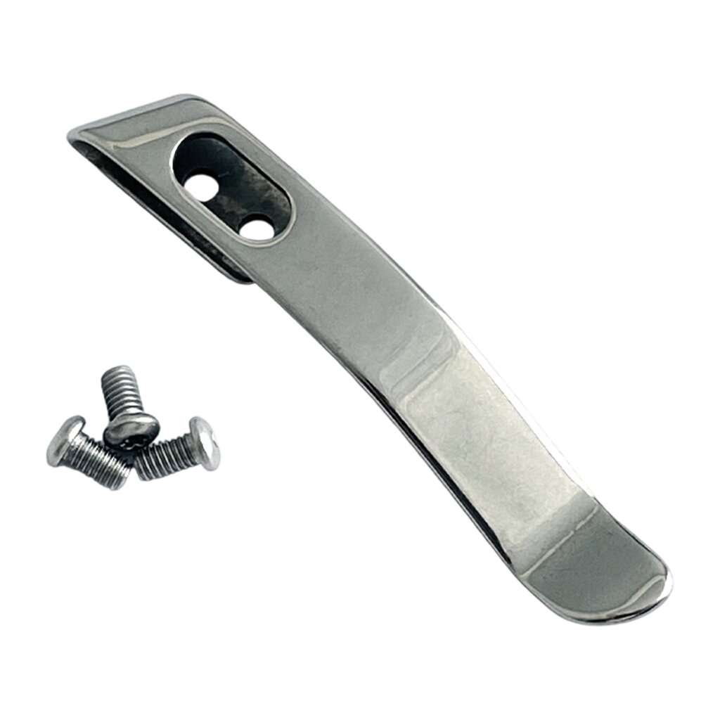 Задняя клипса из нержавеющей стали, карманный зажим, зажим для ножа-белый