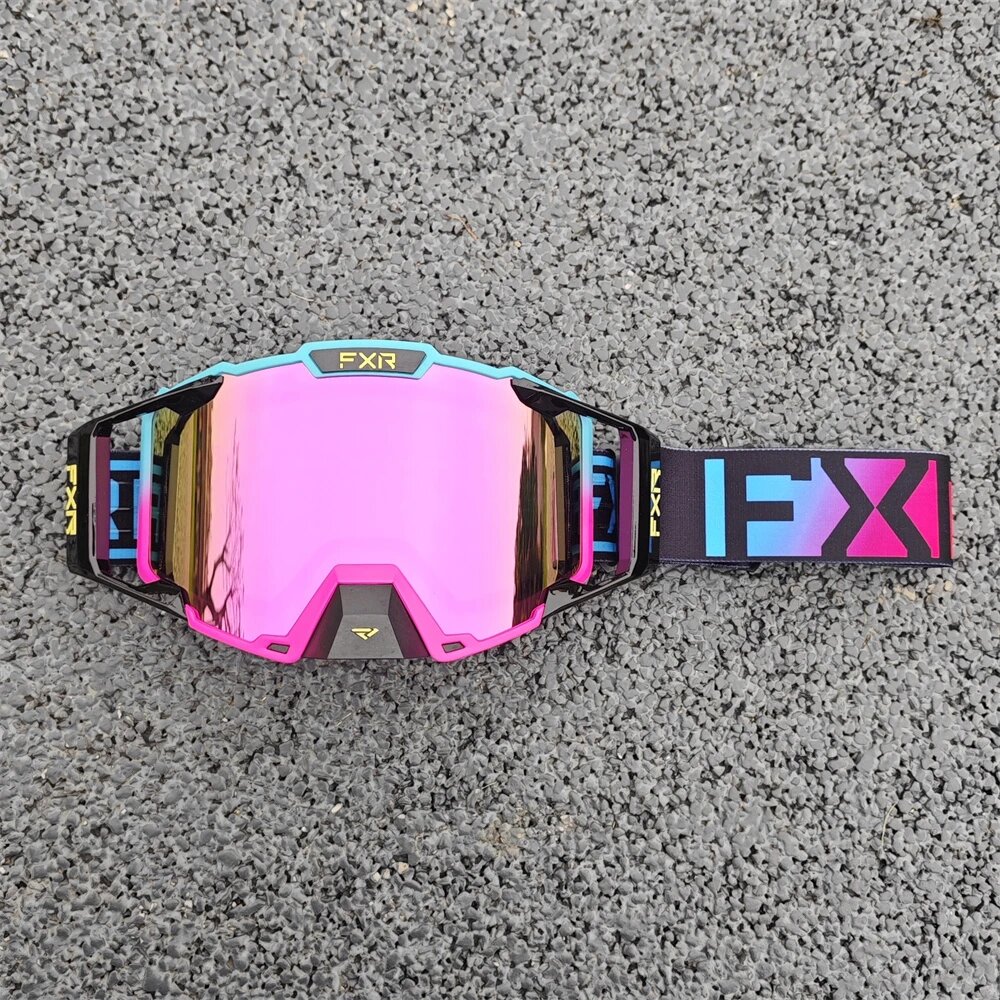 Очки FXR Розовые для мото, Only goggles6