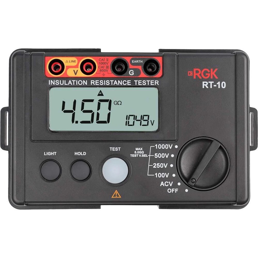 Цифровой мегаомметр RGK RT-10 с поверкой 721364