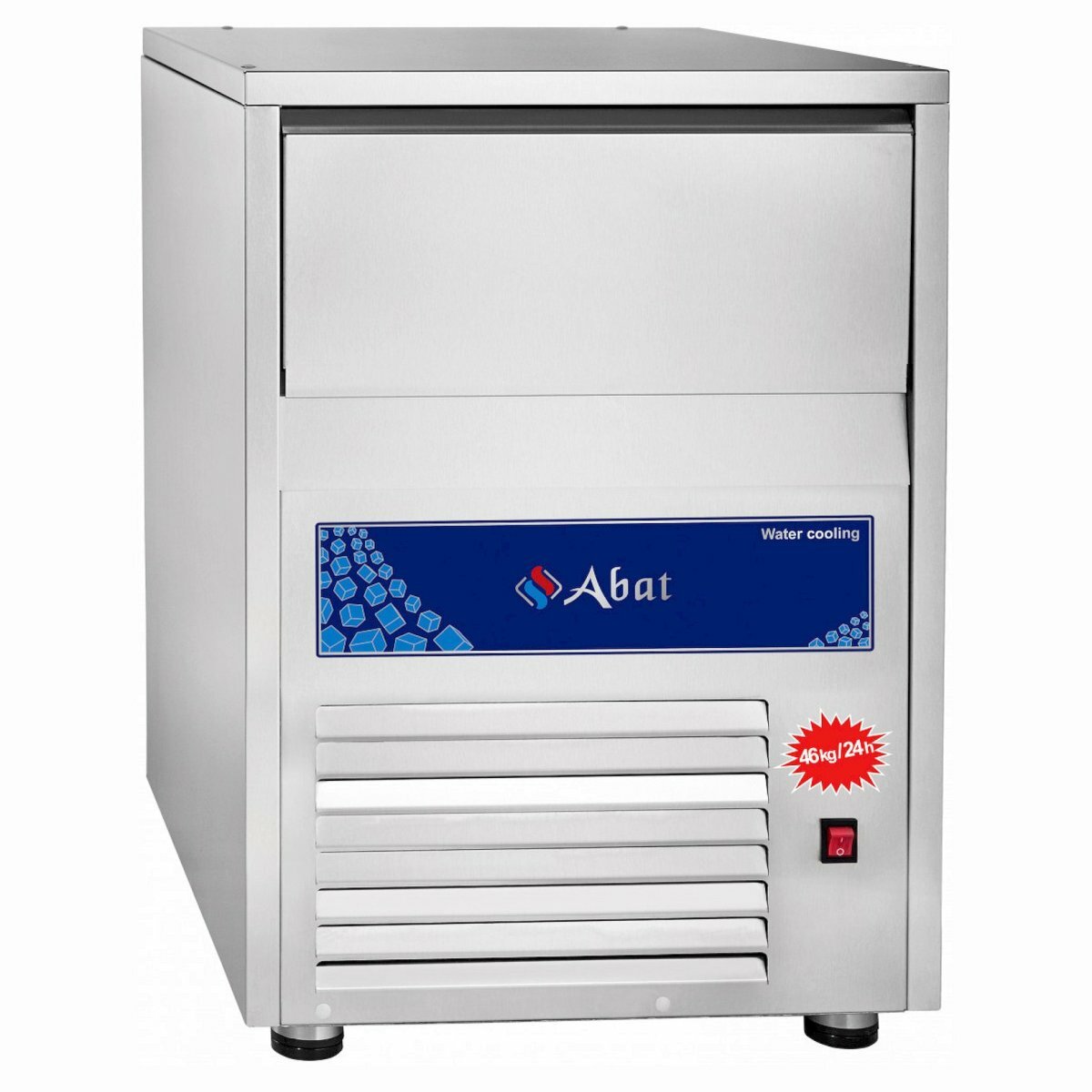 Настольный льдогенератор Abat ЛГ-46/15К-01 серый