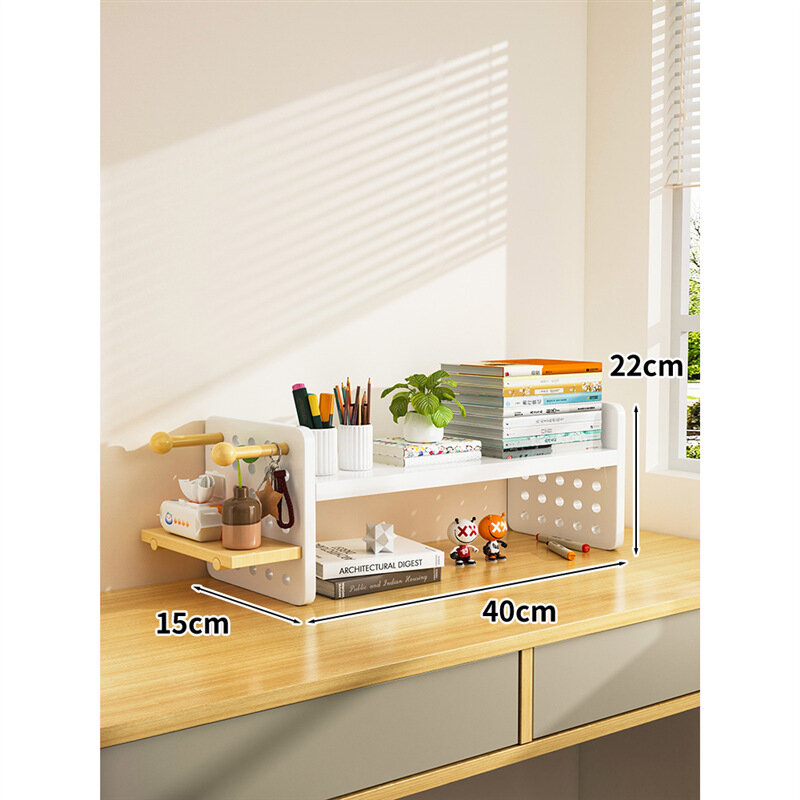 Настольная полка для хранения, органайзер для стола, многоярусная книжная полка, офисный стол, перфорированная панель, полка для размещения