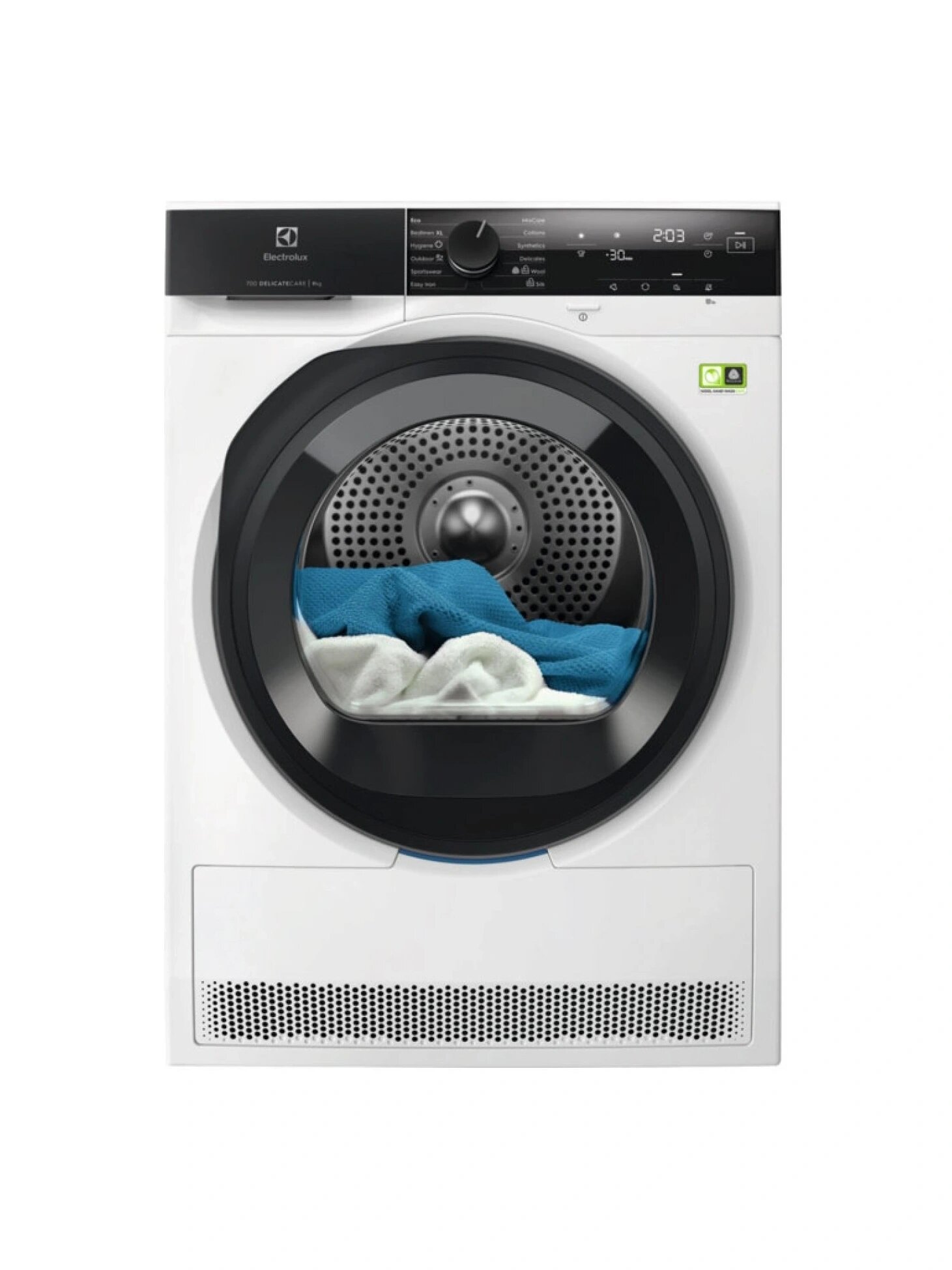 Сушильная машина Electrolux EW7D495UE, белый, английский