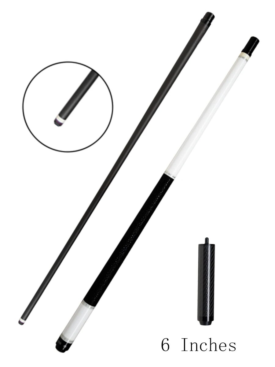 CUEDESG Профессиональный бильярдный кий из углеродного волокна Wrapless_B&W Черный, WH-PU-11.8mm-Ext