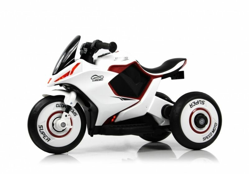 Другие электромобили Rivertoys Детский электромотоцикл G004GG белый