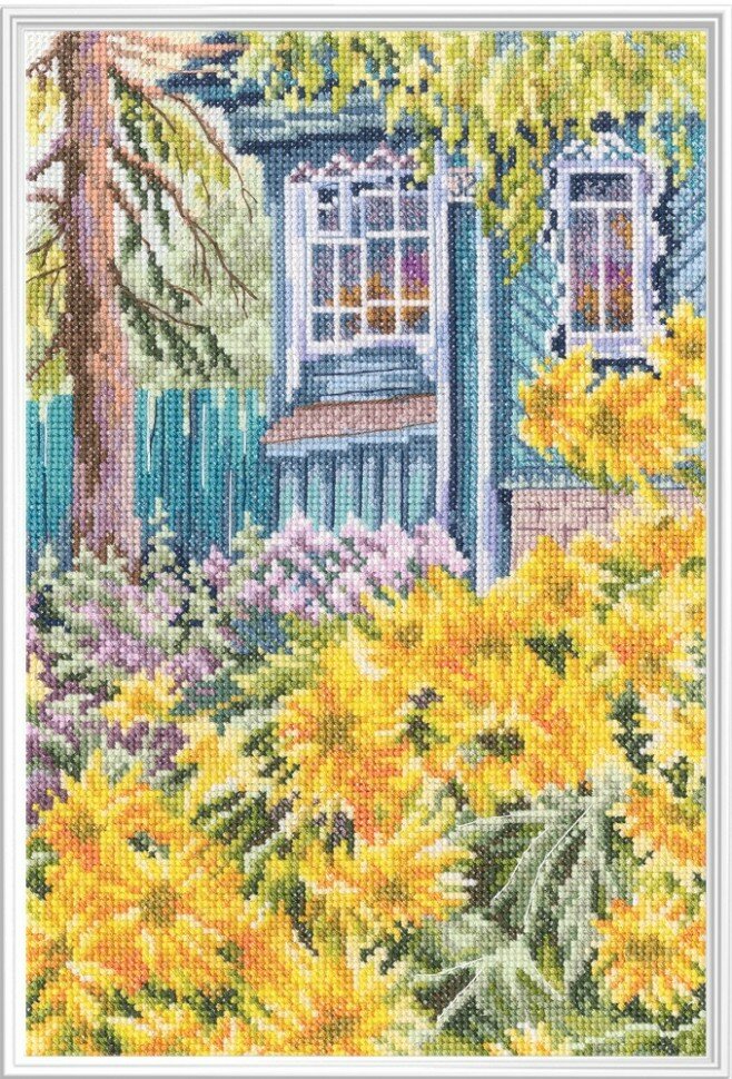 Набор для вышивания РТО #MX1086 Тепло родного дома, Счетный крест, 18 х 27 см