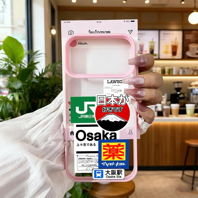 Для iPhone 17Air Чехол для телефона с узором памяти для iPhone iPhone17 Про Макс, Розовый, style 5