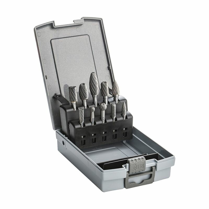 Наборы борфрез твердосплавных MX 6-12 мм, 10 шт, mte