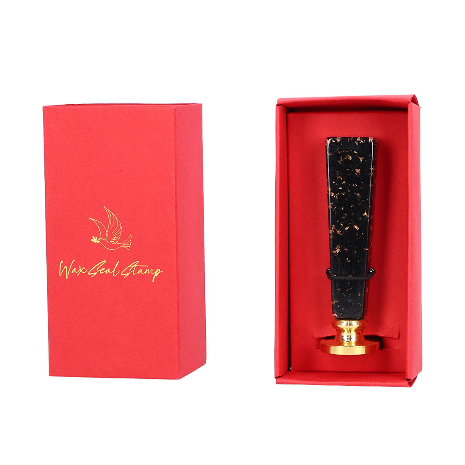 Печатный штамп винтажный красивый узор изысканный восковой запечатывающий со съемной ручкой для DIY пригласительного билета конверта черная ручка